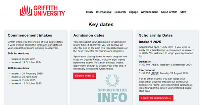 Griffith University Scholarships 2026-27 in Australia [Fully Funded]